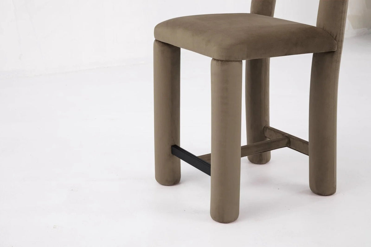 Temi Counter Stool + Bar Chair - Taupe - HOME by BE. | HOME by BE.